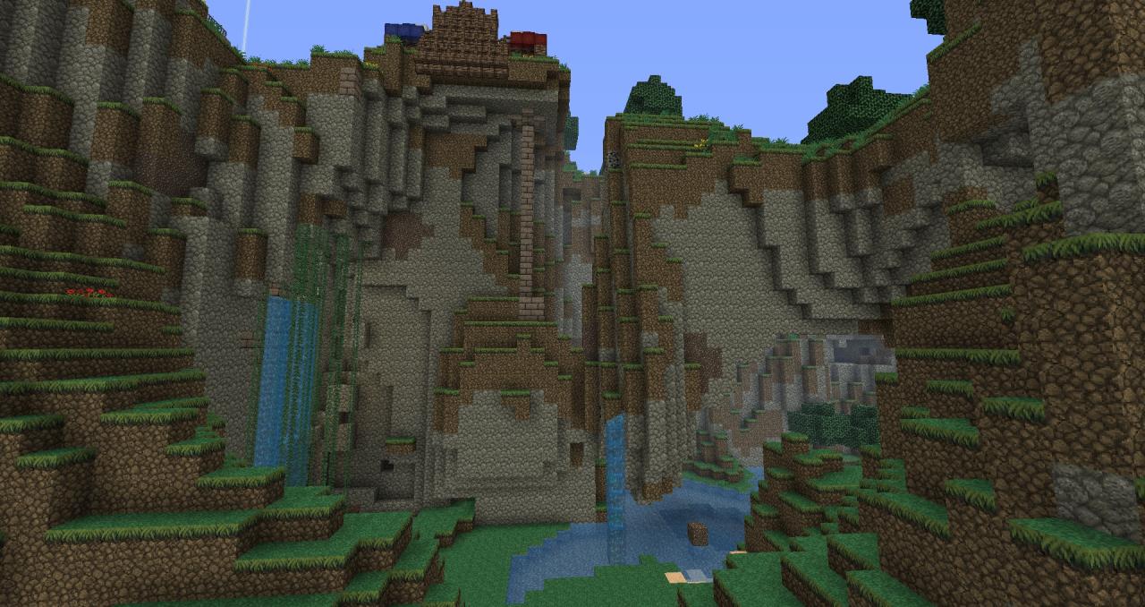 Hillside Town Minecraft Map