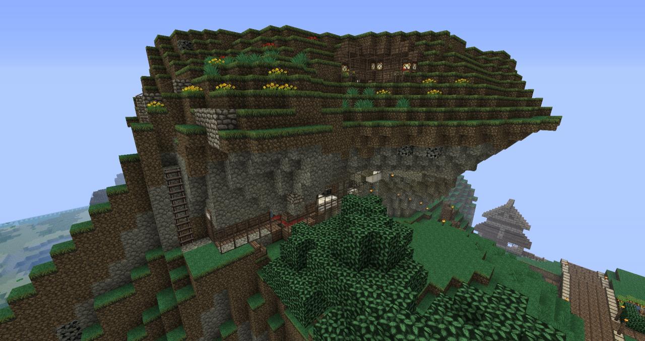 Hillside Town Minecraft Map