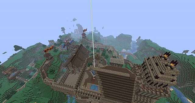 Hillside Town Minecraft Map