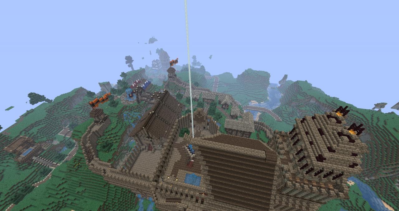 Hillside Town Minecraft Map