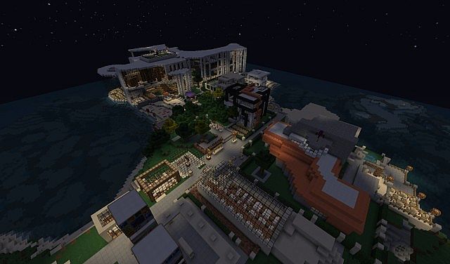 Blue Water island Minecraft Map