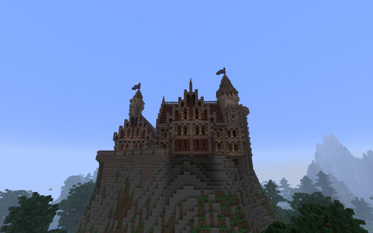 Castle Lionsheart- epic Castle on a rock Minecraft Map