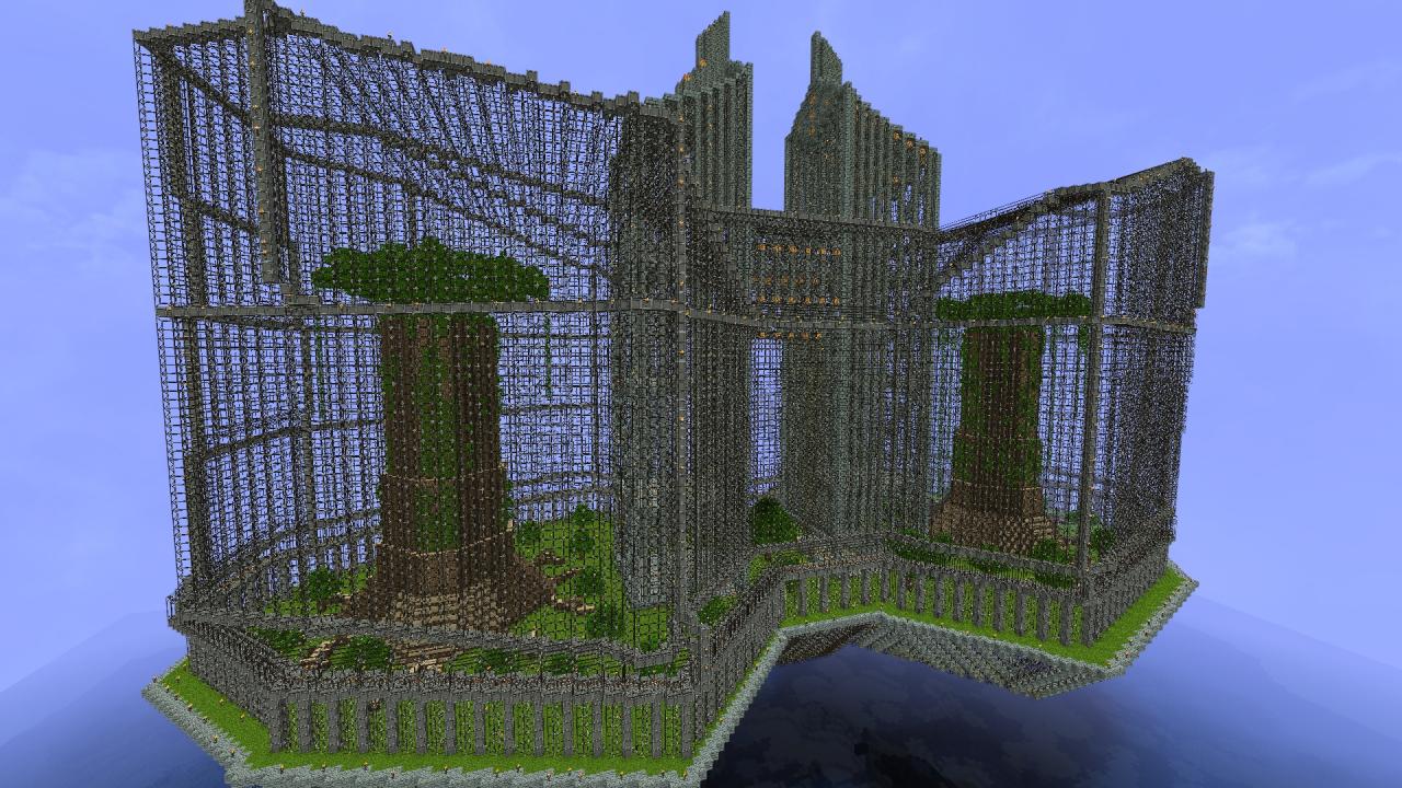 Minecraft Timelapse - Floating Island With Trees Minecraft Map