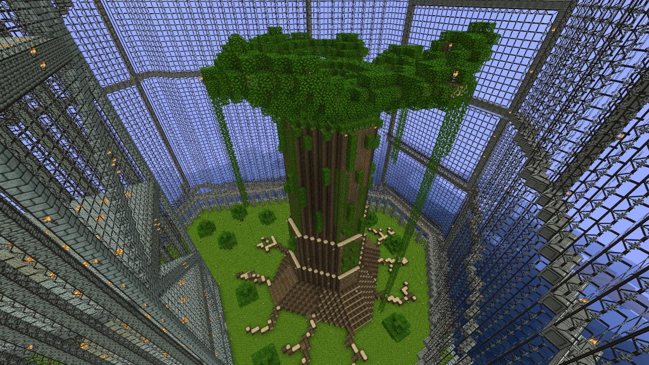 Minecraft Timelapse - Floating Island With Trees Minecraft Map