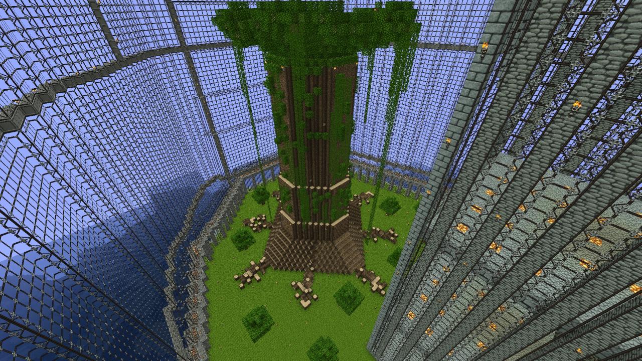 Minecraft Timelapse - Floating Island With Trees Minecraft Map