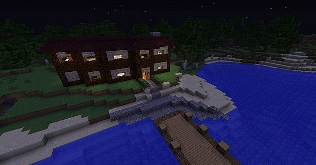a mansion by the sea Minecraft Map