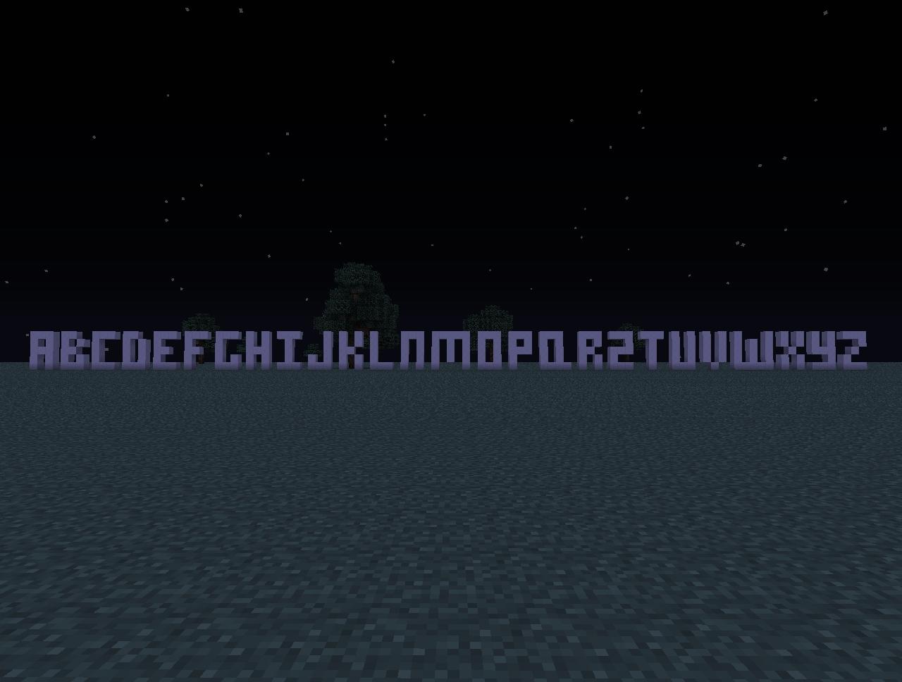 Minecraft alphabet Minecraft Map