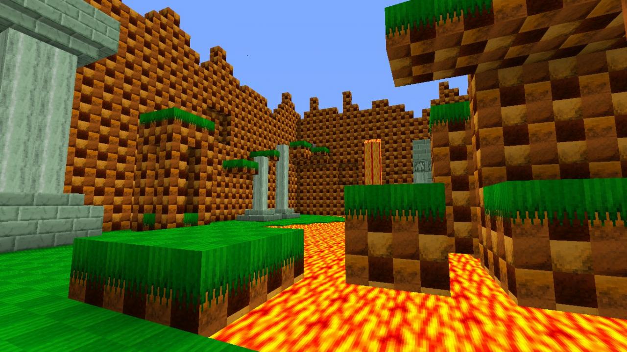 Steeve in Sonic Generations Alpha 1 Minecraft Map