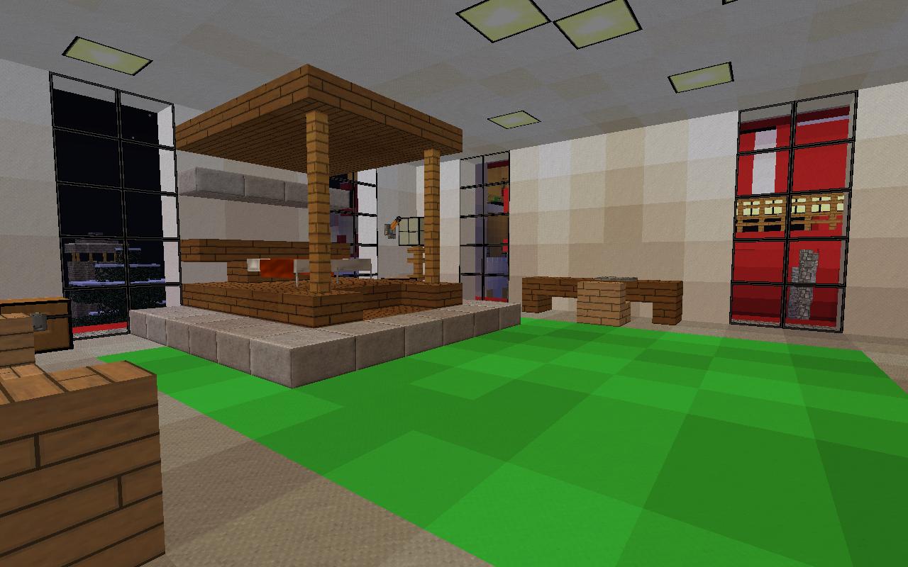 Modern House Red & White Minecraft Map