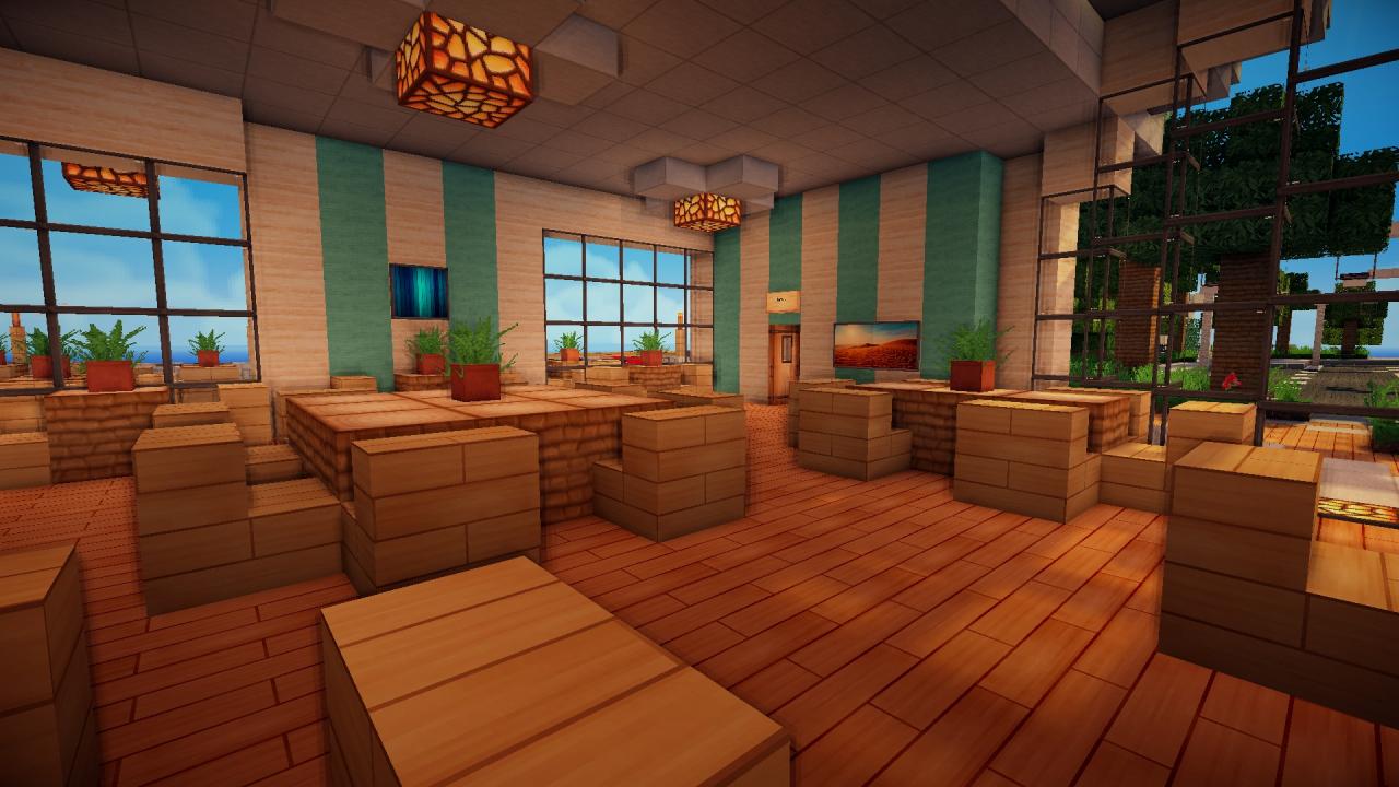 Modern seaside restaurant Minecraft Map