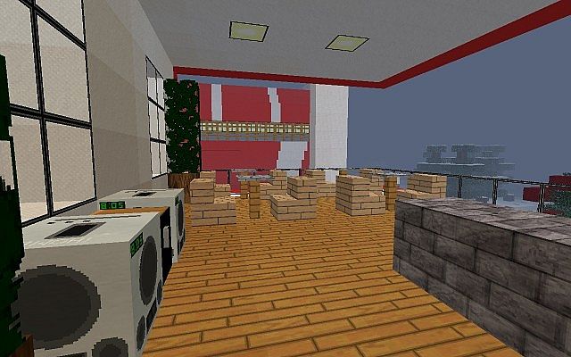 Modern House Red & White Minecraft Map