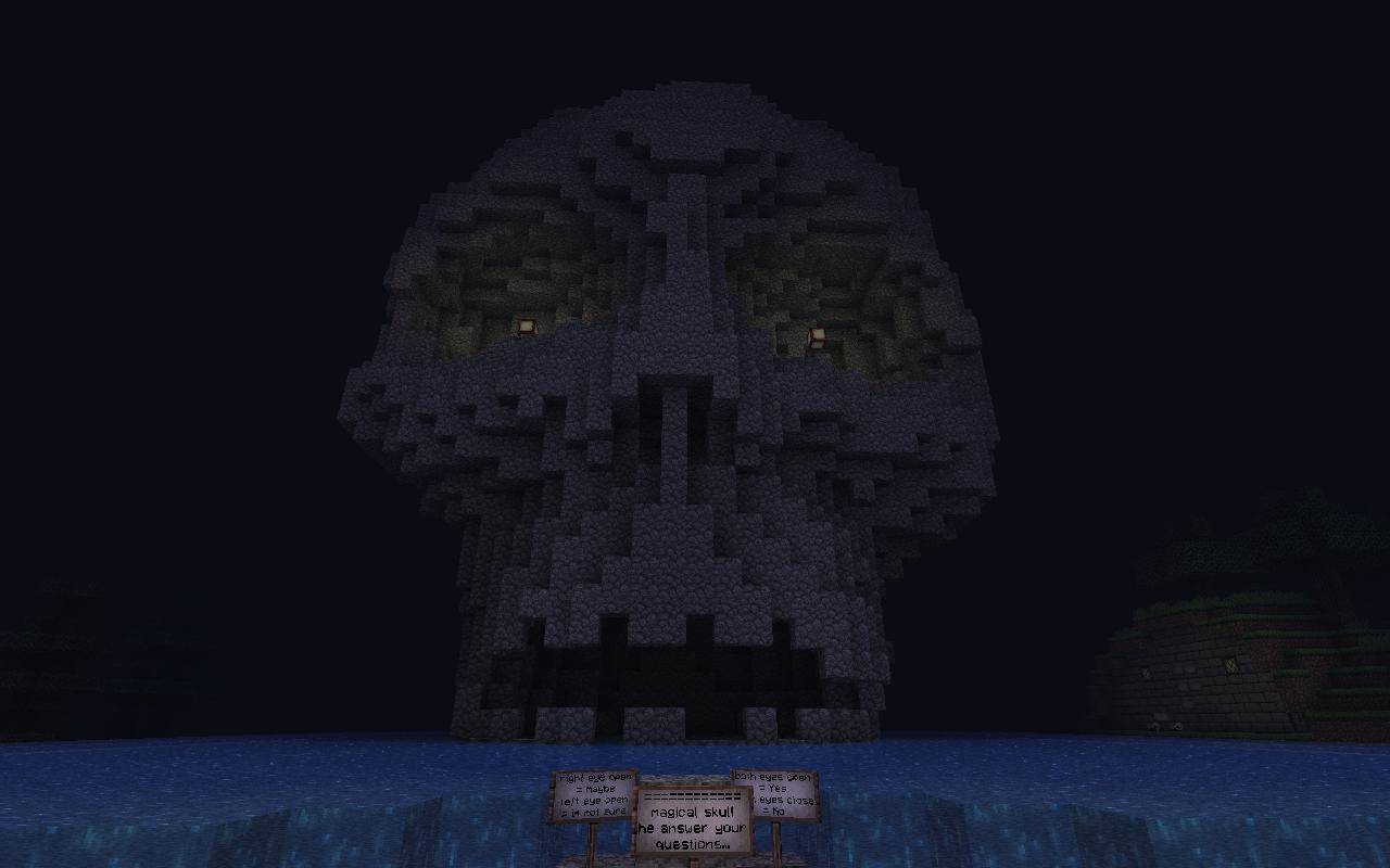 The Floating Mystical Skull Minecraft Map