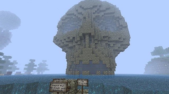 The Floating Mystical Skull Minecraft Map