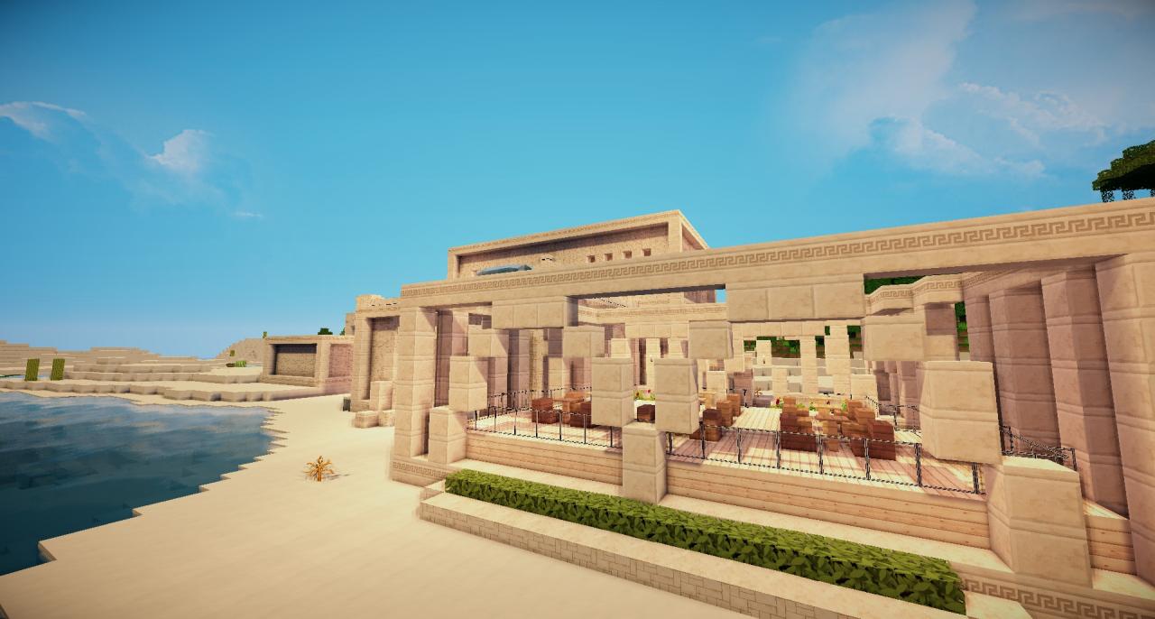 Modern Desert Restaurant Minecraft Map
