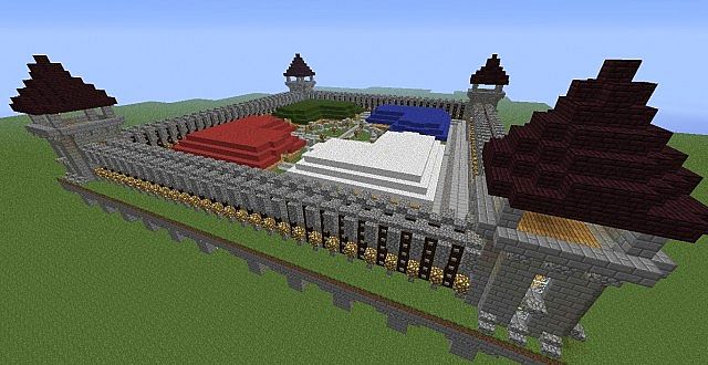 Spawn Build 2 for pvp/raid Minecraft Map