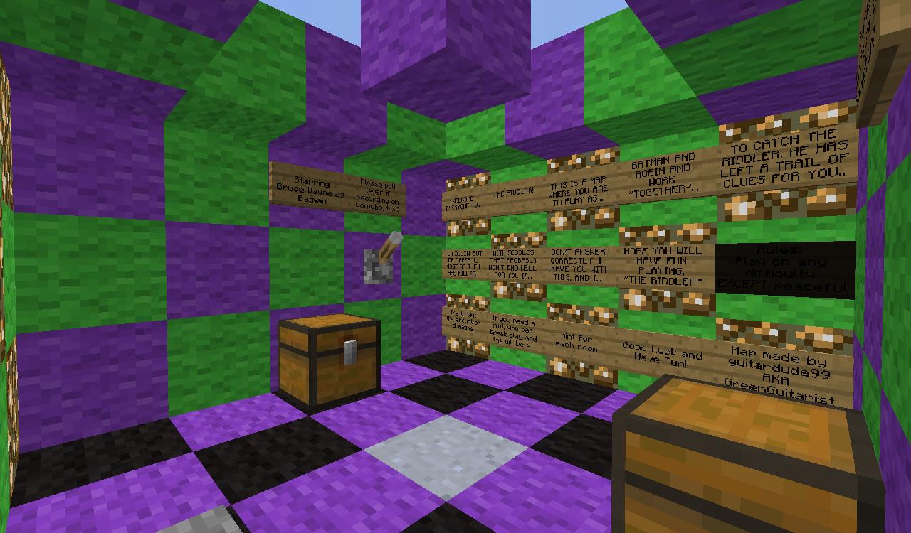 The Riddler: A Batman Puzzle/Adventure Map Minecraft Map