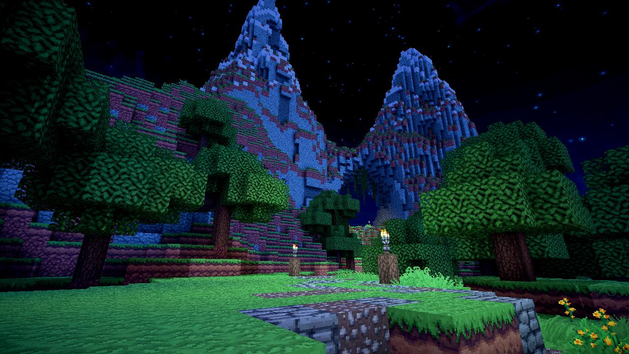 Environnement with an epic terraforming style. Minecraft Map