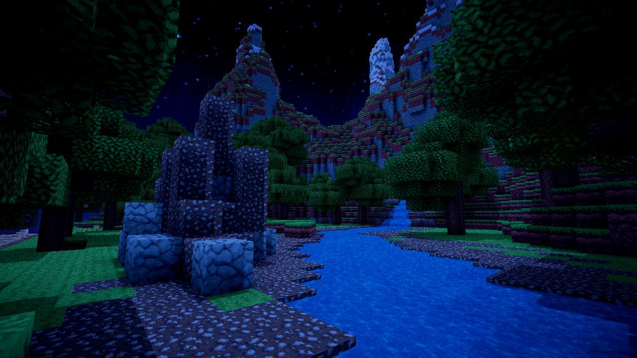 Environnement with an epic terraforming style. Minecraft Map