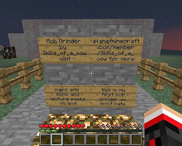 simple mob grinder Minecraft Map