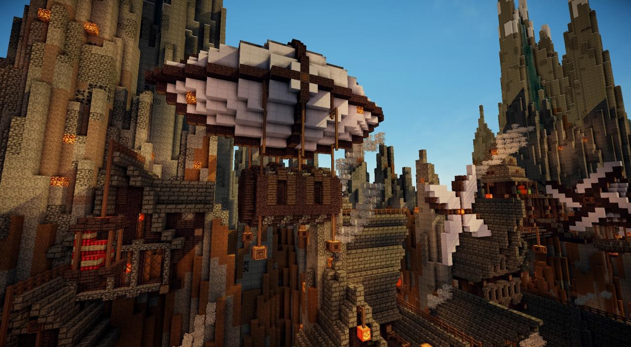 Steampunk Mountain Minecraft Map