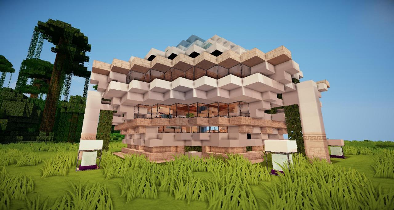 Futuristic Sunbeam House Minecraft Map
