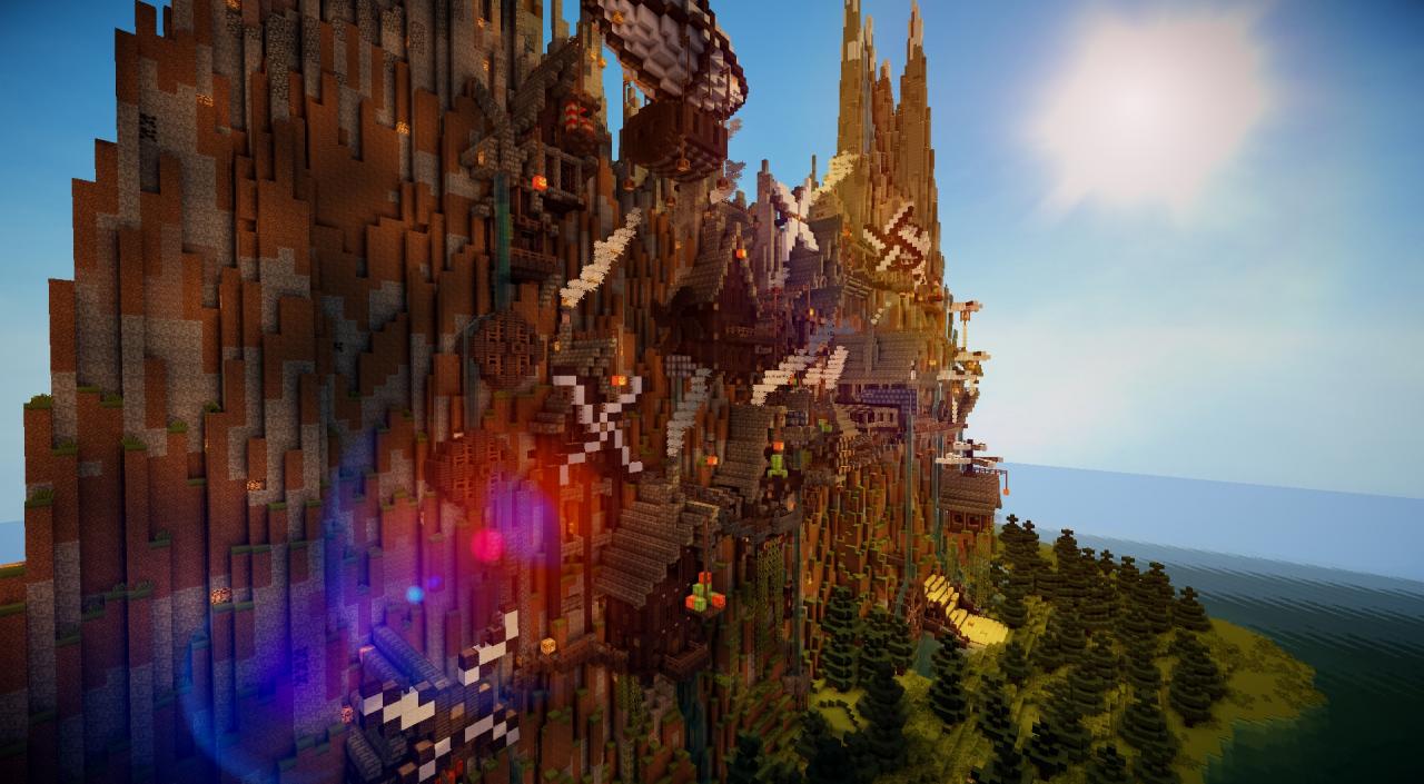 Steampunk Mountain Minecraft Map