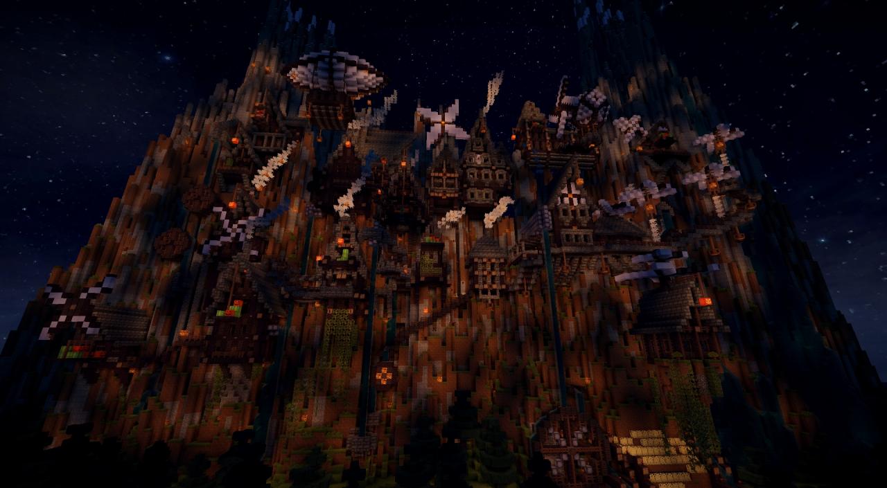 Steampunk Mountain Minecraft Map