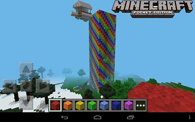 Rainbow Tower Parkour(Minecraft Pocket Edition) Minecraft Map