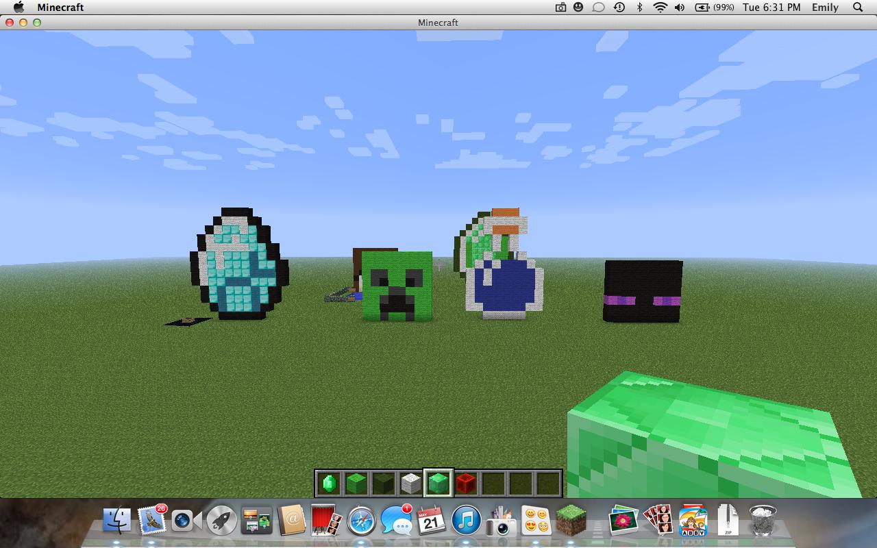 pixel art Minecraft Map