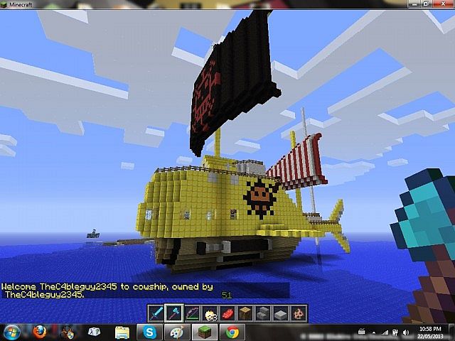 Traflagar Laws Ship/sub Minecraft Map