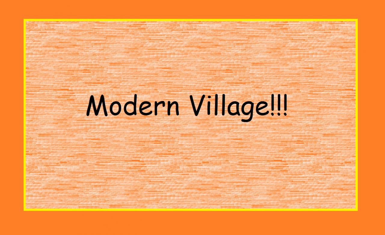 Modern Village Minecraft Map