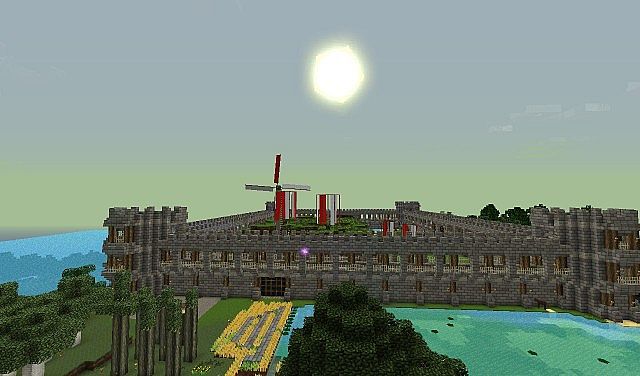 Sea Castle Walls Minecraft Map