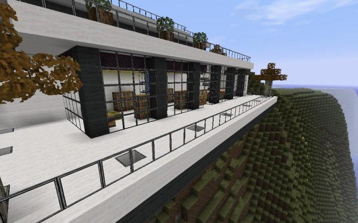 Modern Sea cliff Home Minecraft Map