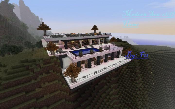 Modern Sea cliff Home Minecraft Map