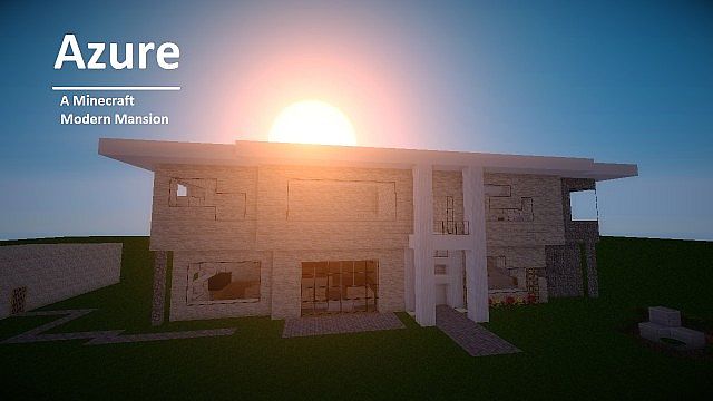 Azure - A Minecraft Modern Mansion Minecraft Map