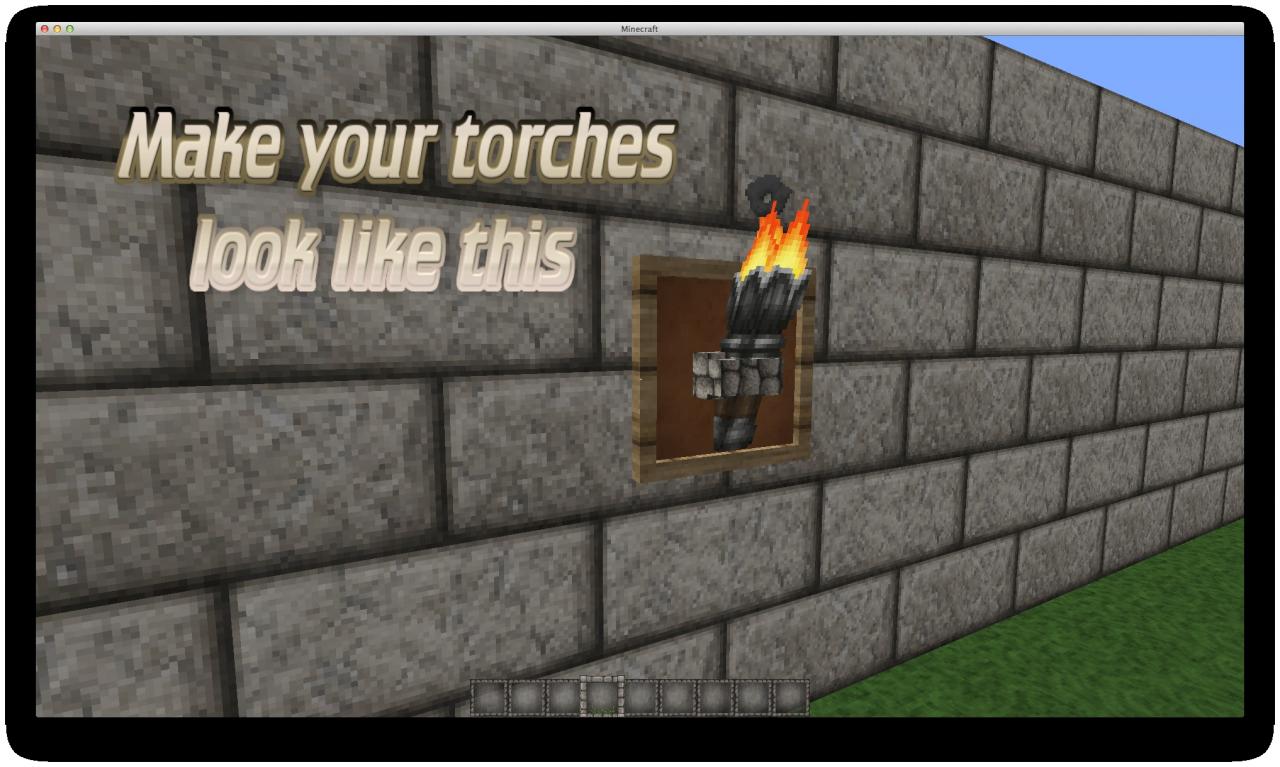 Make your torches look like this Minecraft Map