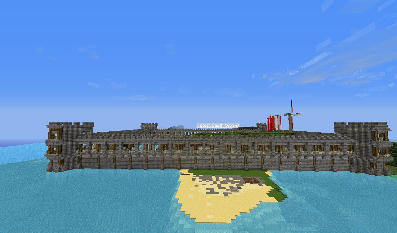 Sea Castle Walls Minecraft Map