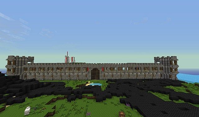 Sea Castle Walls Minecraft Map