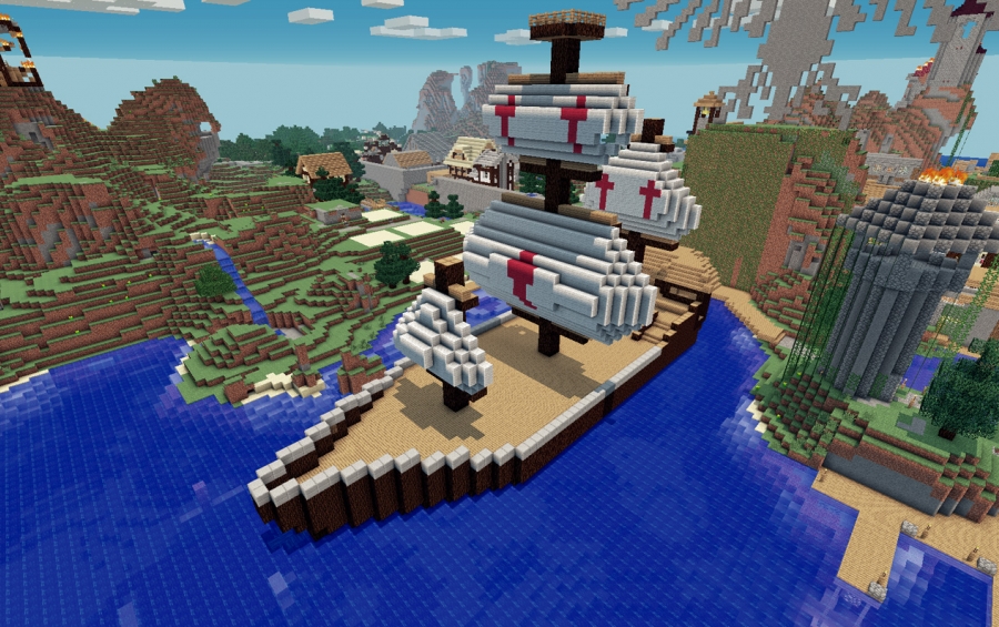 The ship of the Templars Minecraft Map