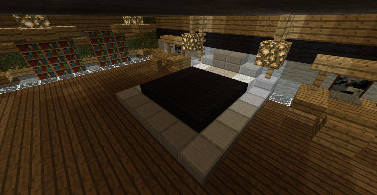 Modern House with a Big Basement Minecraft Map