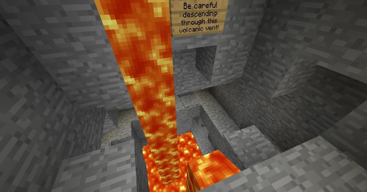Volcano Dungeon Minecraft Map