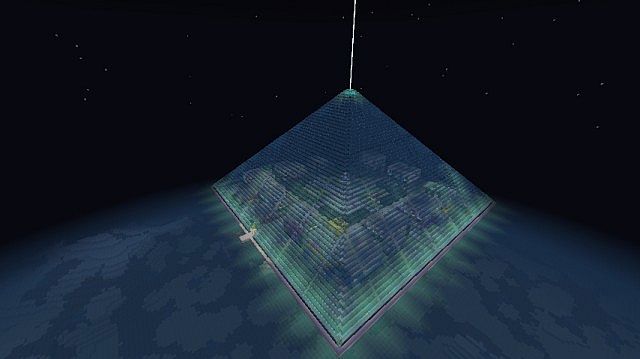 Modern housing in the pyramid Minecraft Map