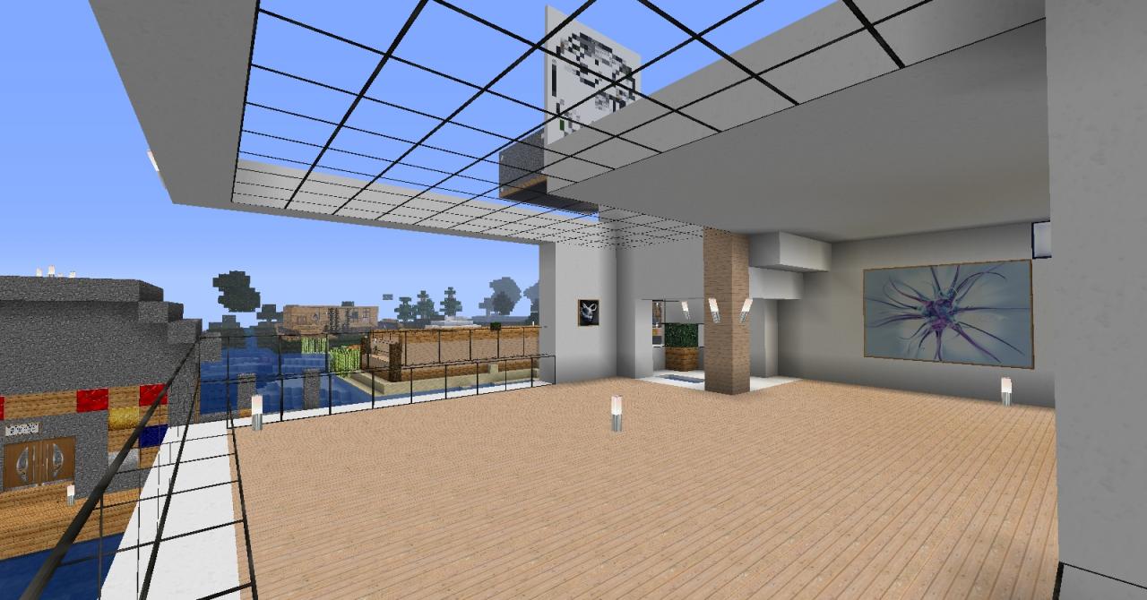 Modern Home [Survival Built] Minecraft Map
