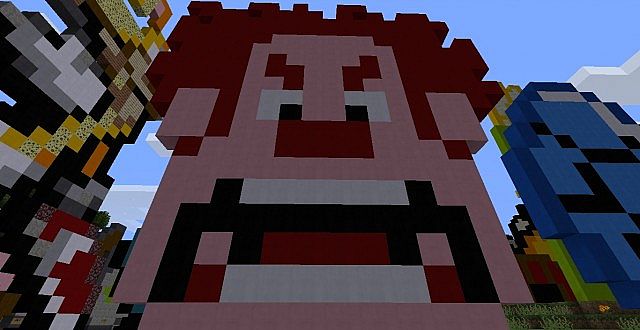 Wreck It Ralph head Minecraft Map