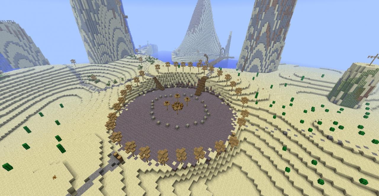 Sandy Mountains Survival Games Map by v-texture and BMCBG Minecraft Map