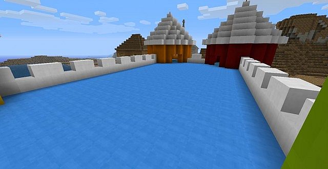 Simple Rainbow Castle Minecraft Map