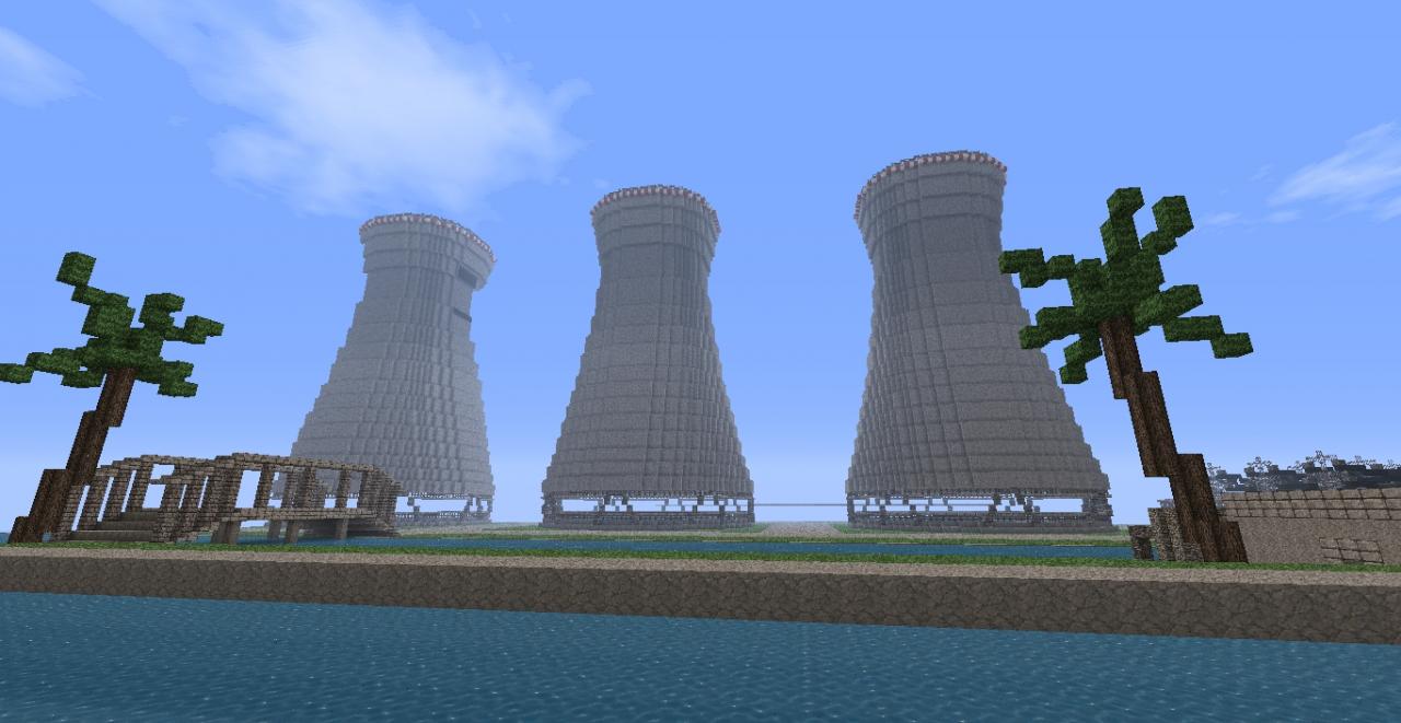Nuclear power plant - perfect for Voltz and Tekkit! Minecraft Map