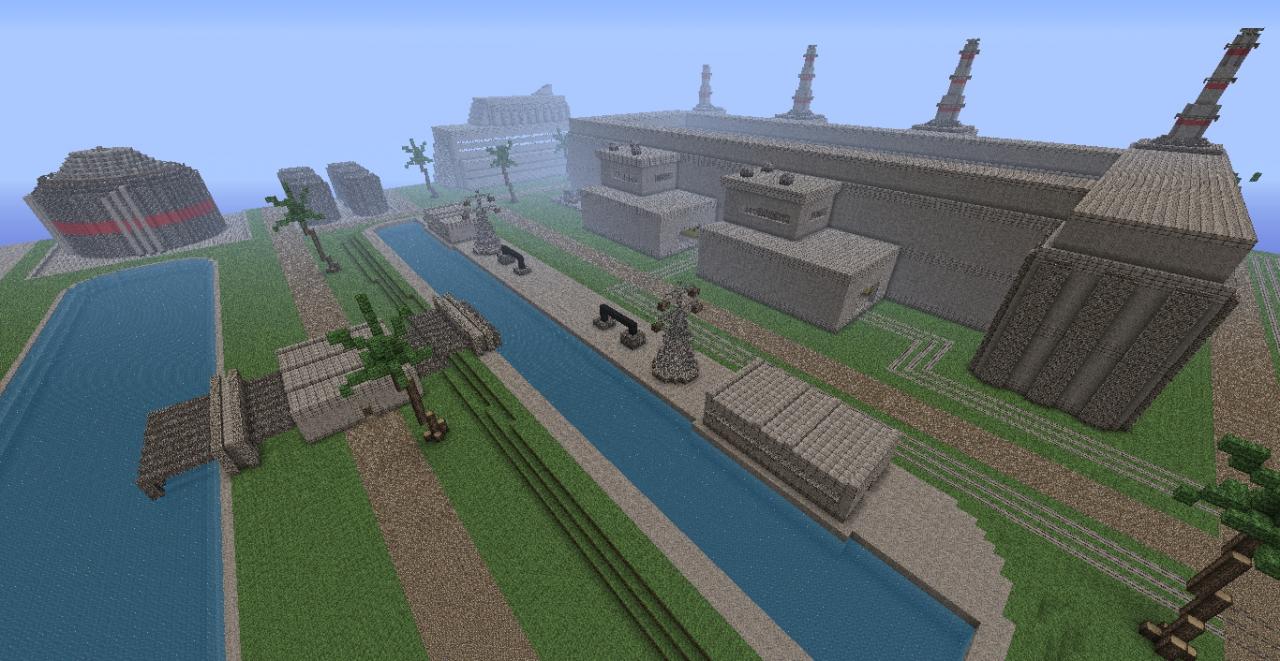 Nuclear power plant - perfect for Voltz and Tekkit! Minecraft Map