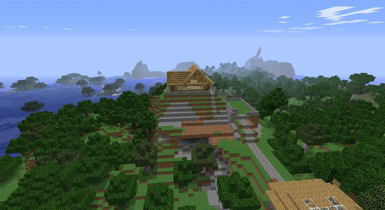 Haus auf einem Berg 1,1 Minecraft Map