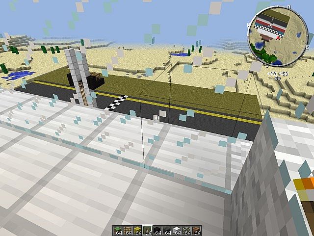 Daytona International speedway Minecraft Map